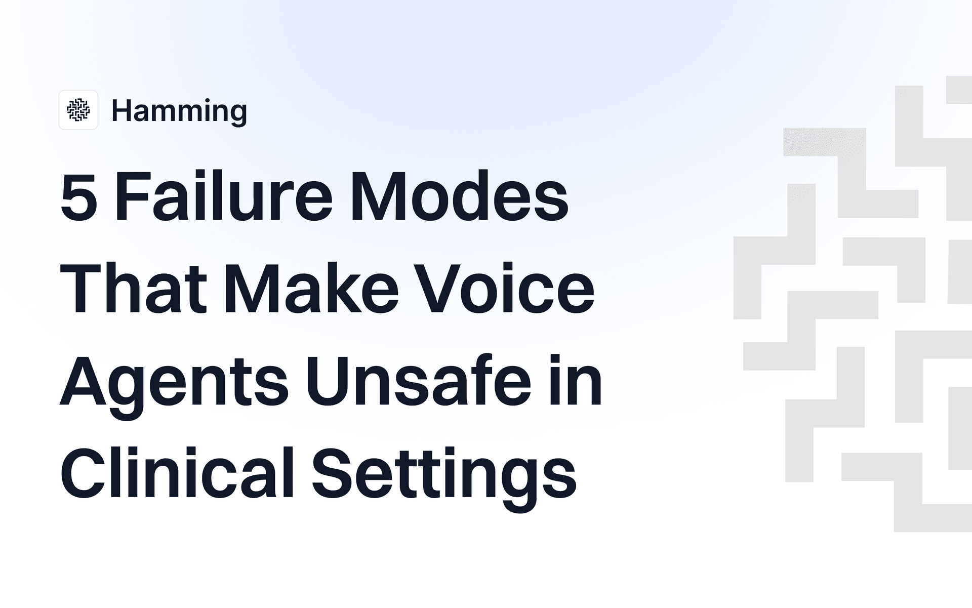 5 Failure Modes That Make Voice Agents Unsafe in Clinical Settings ...