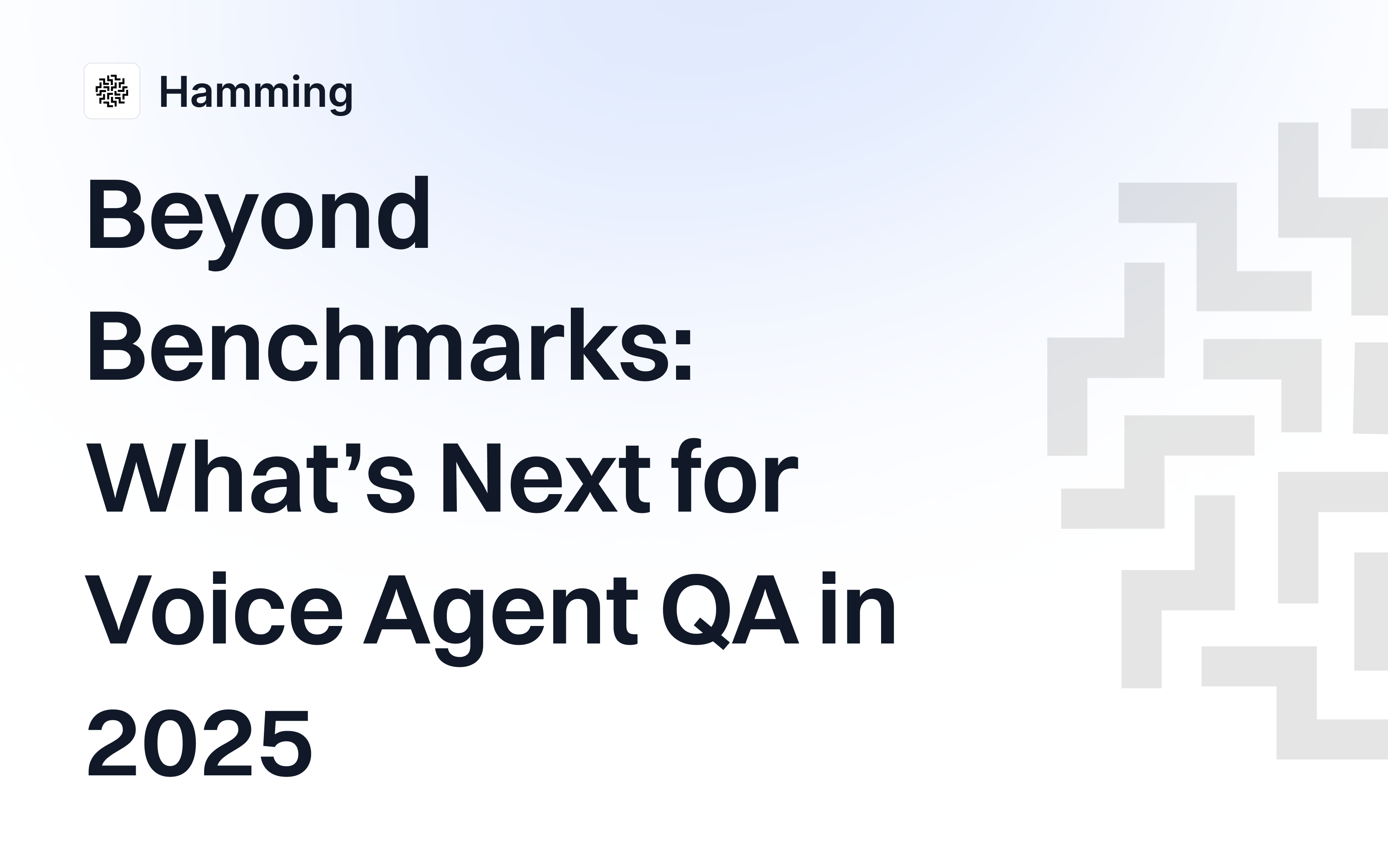 Beyond Benchmarks: What's Next for Voice Agent QA in 2025 | Hamming AI Blog