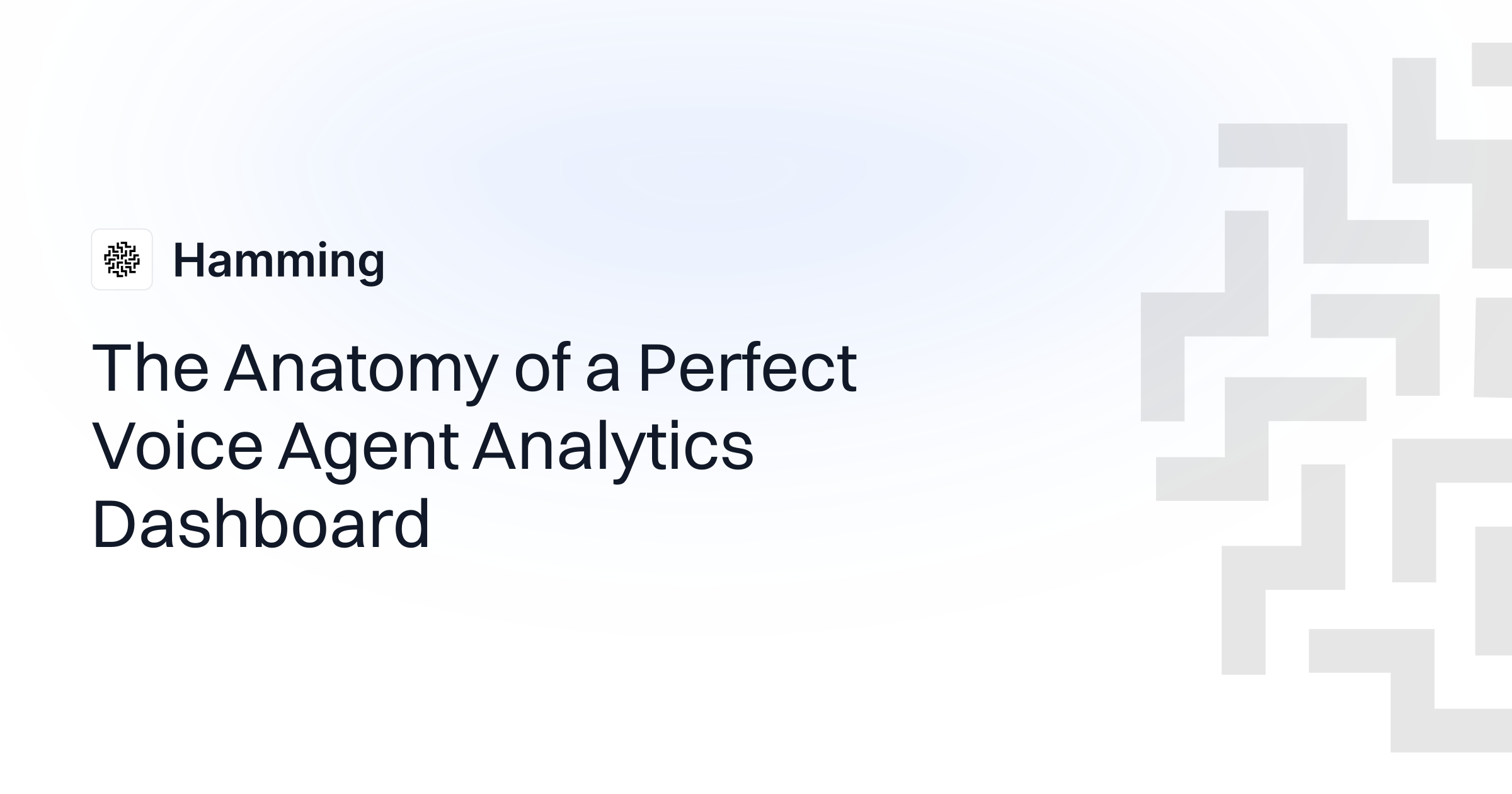 The Anatomy of a Perfect Voice Agent Analytics Dashboard | Hamming AI Blog