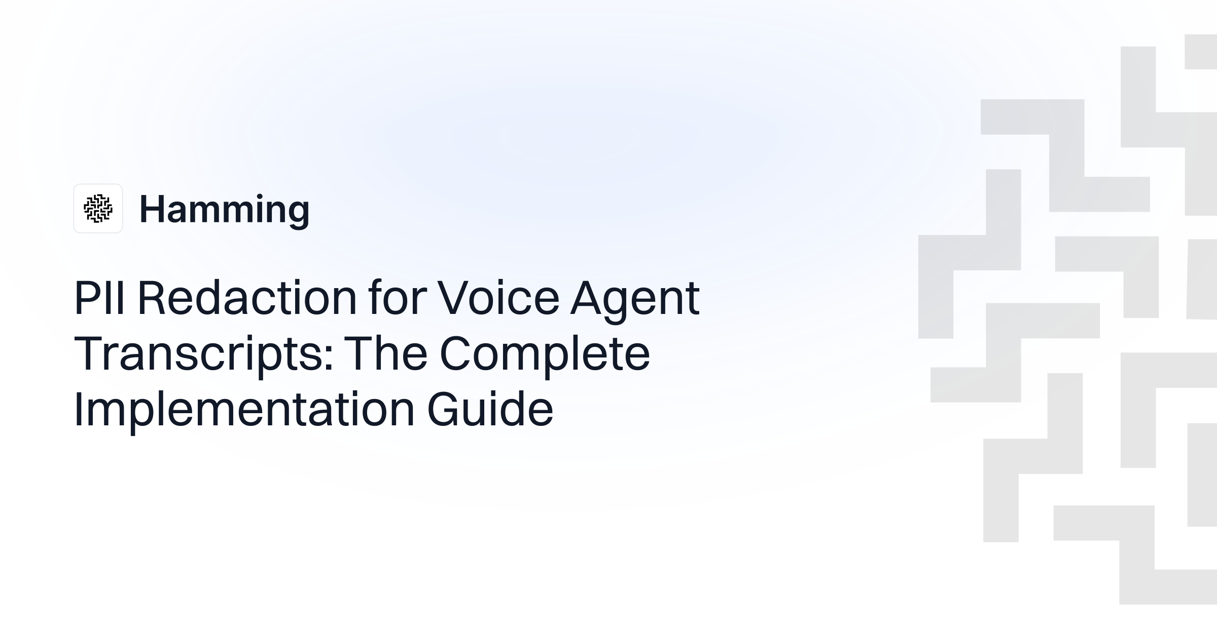 PII Redaction for Voice Agent Transcripts: The Complete Implementation ...