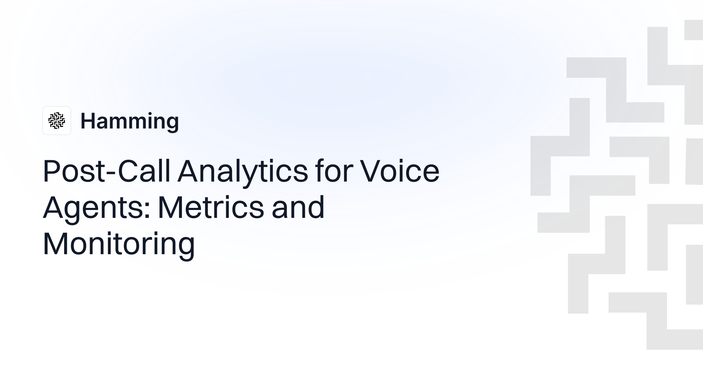Post-Call Analytics for Voice Agents: Metrics and Monitoring | Hamming ...