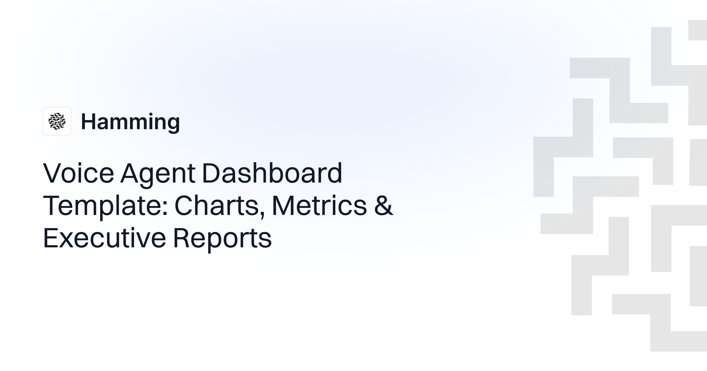 Voice Agent Dashboard Template: Charts, Metrics & Executive Reports ...