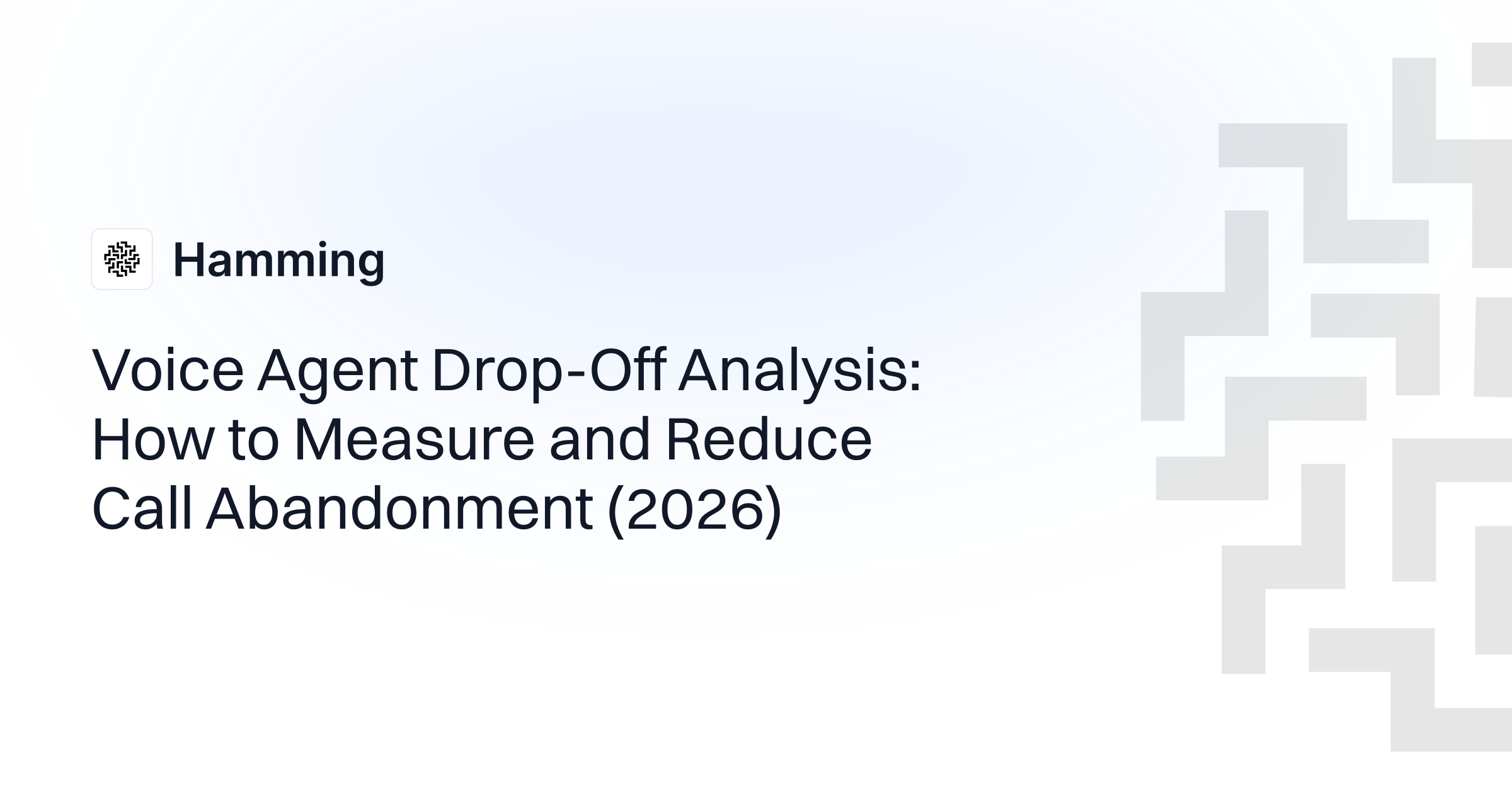 Voice Agent Drop-Off Analysis: How to Measure and Reduce Call ...