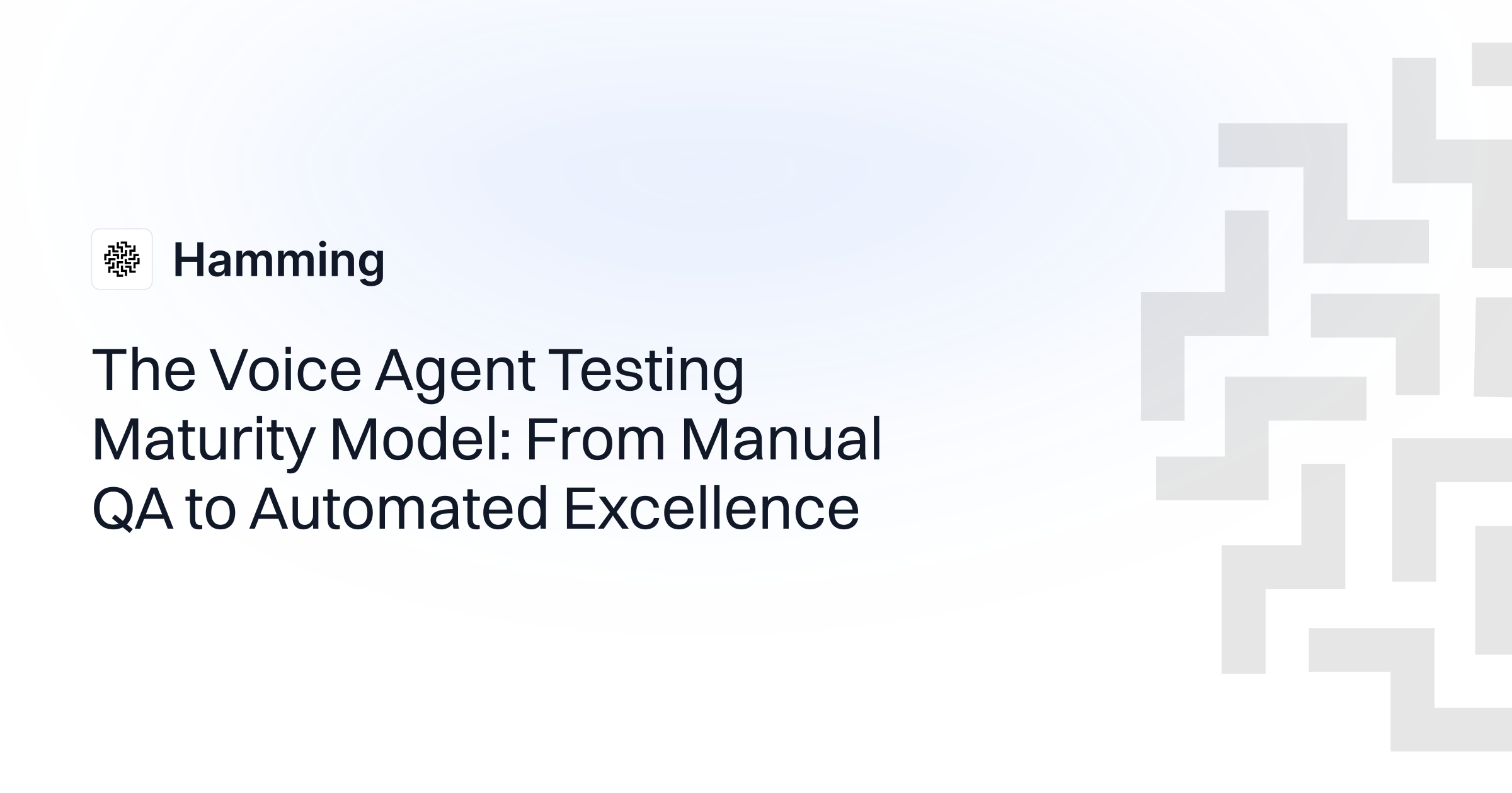 The Voice Agent Testing Maturity Model: From Manual QA to Automated ...