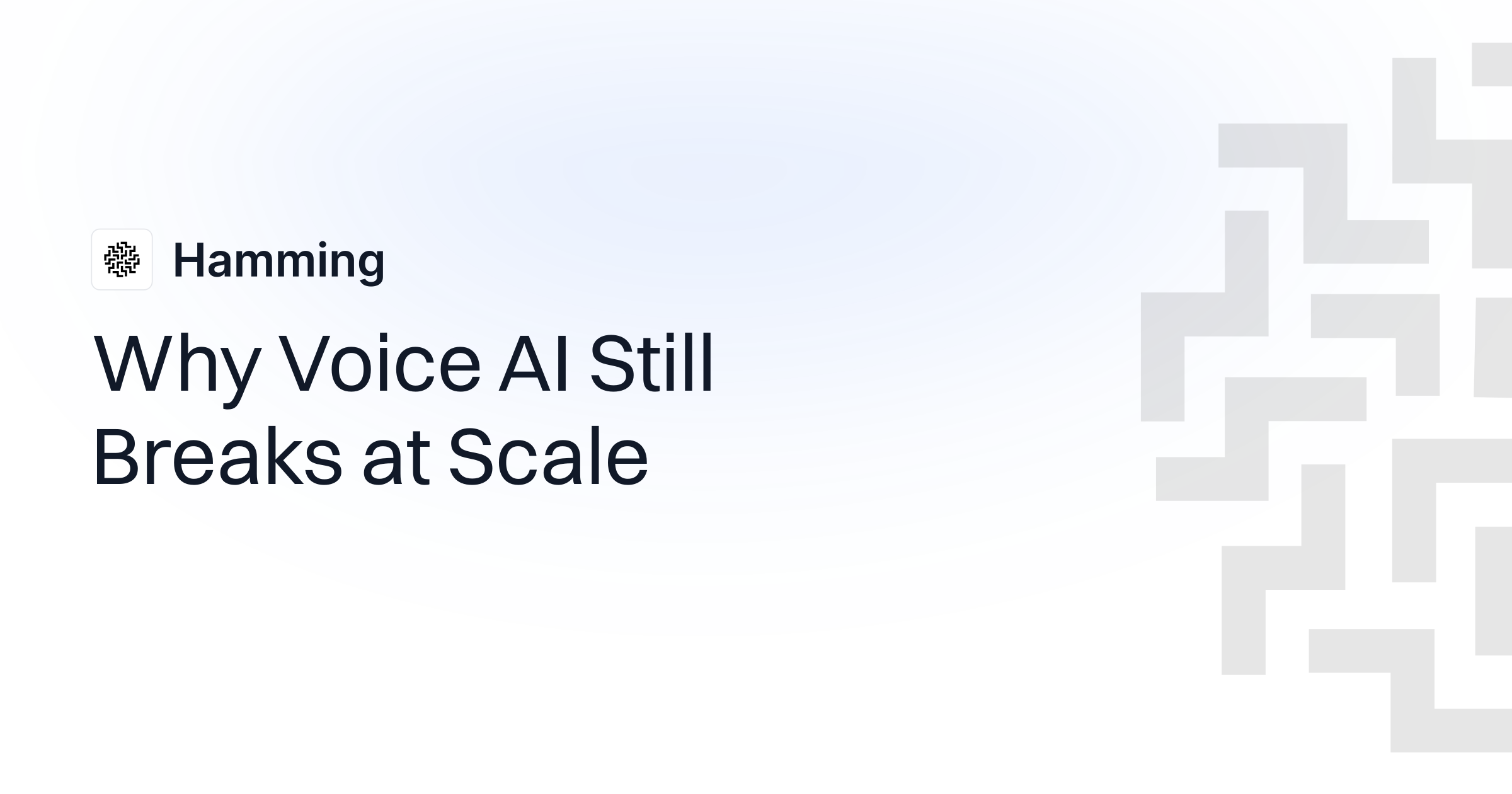 Why Voice AI Still Breaks at Scale | Hamming AI Blog