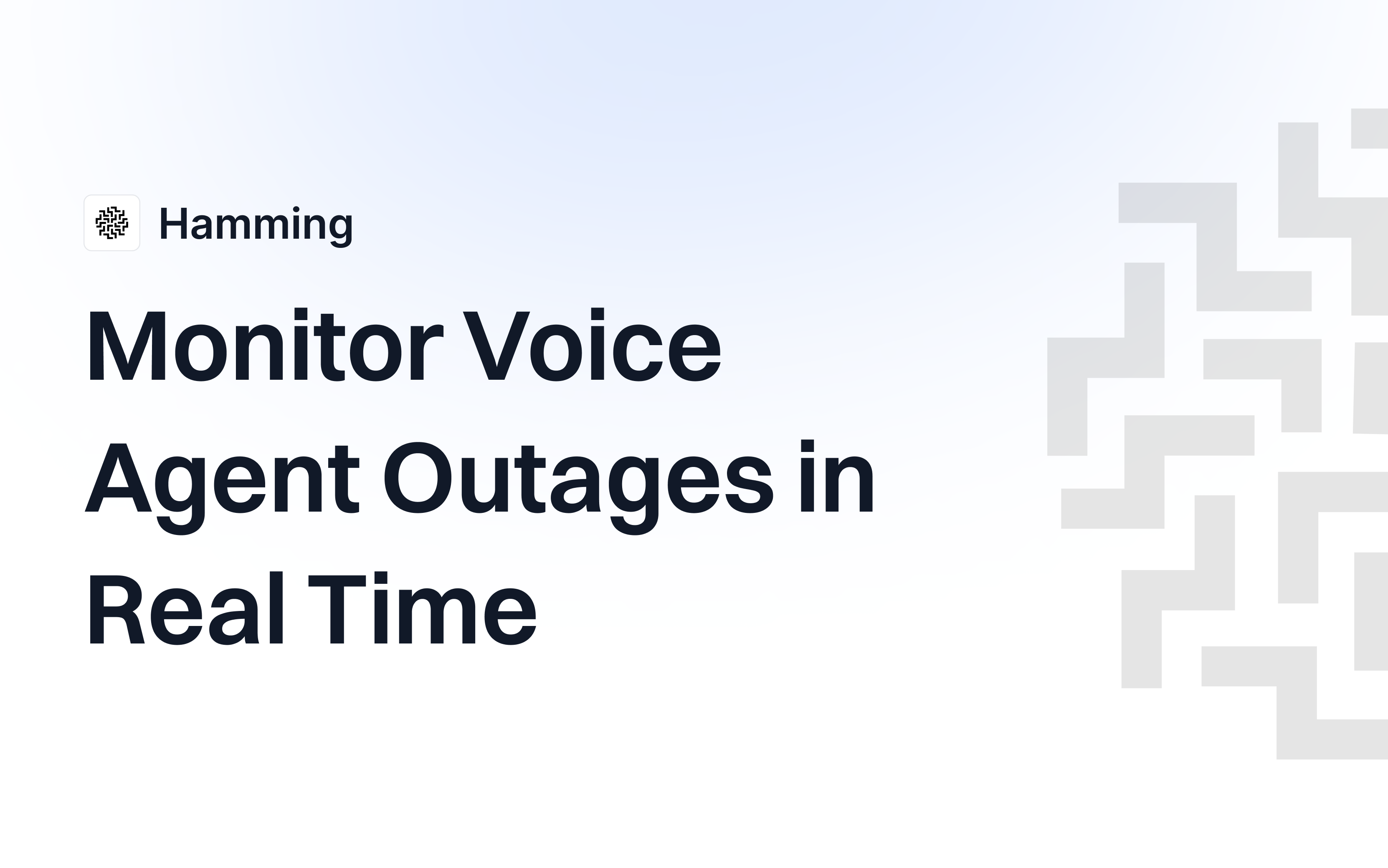 How to Monitor Voice Agent Outages in Real Time | Hamming AI Blog